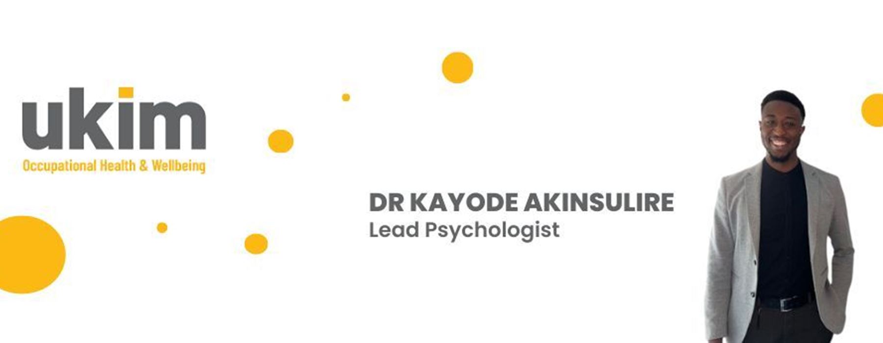 Meet Dr Kayode - Our Lead Psychologist here at UKIM